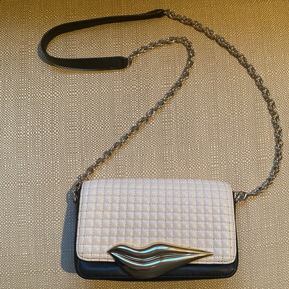 Diane Von Furstenberg | Bags | Dvf Black And White Crossbody Bag With ...